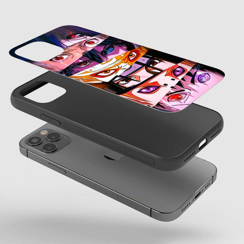 Naruto Shippuden Eye Art Silicone Armored Phone Case - Anime Protection