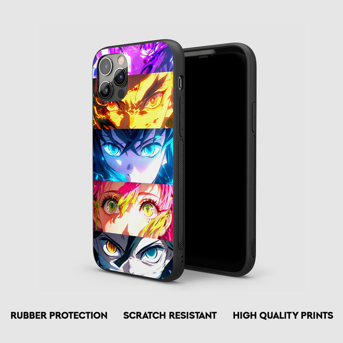 Hashira Eyes Collage Silicone Armored Phone Case