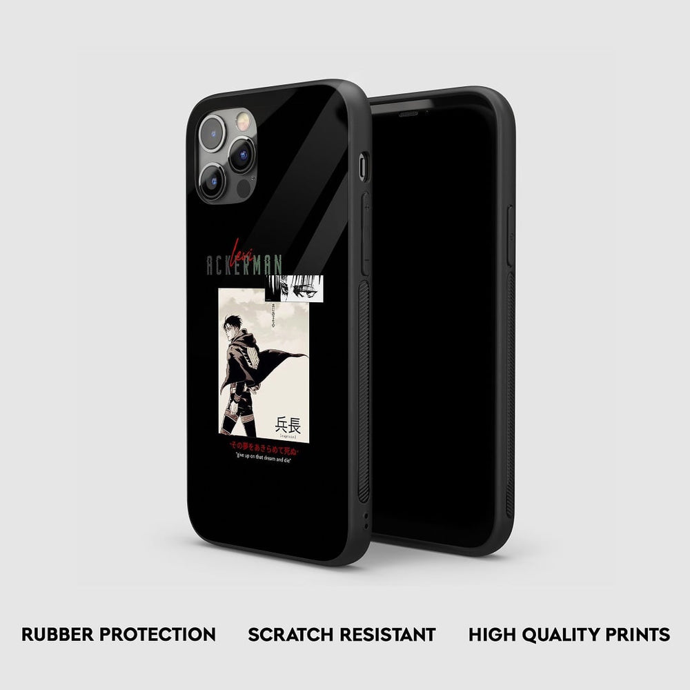 Levi Ackerman Graphic Silicone Armored Phone Case - Ultimate Protection