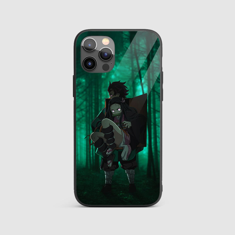 Tanjiro x Nezuko Silicone Armored Phone Case - Animemart