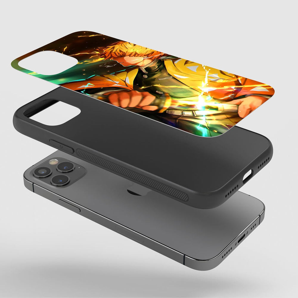 Zenitsu Action Silicone Armored Phone Case - Animemart