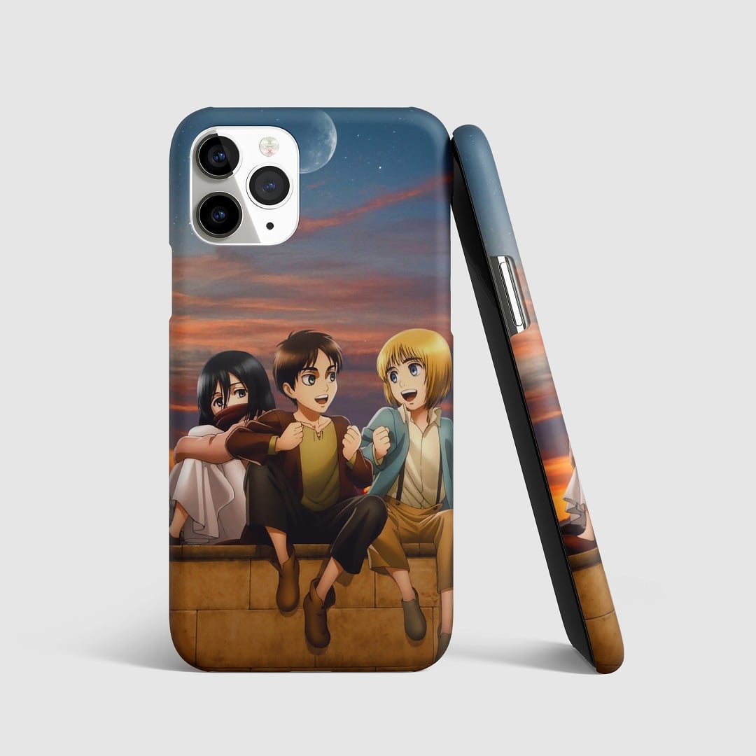 Attack On Titan Trio Phone Cover - Bhaukaal Store